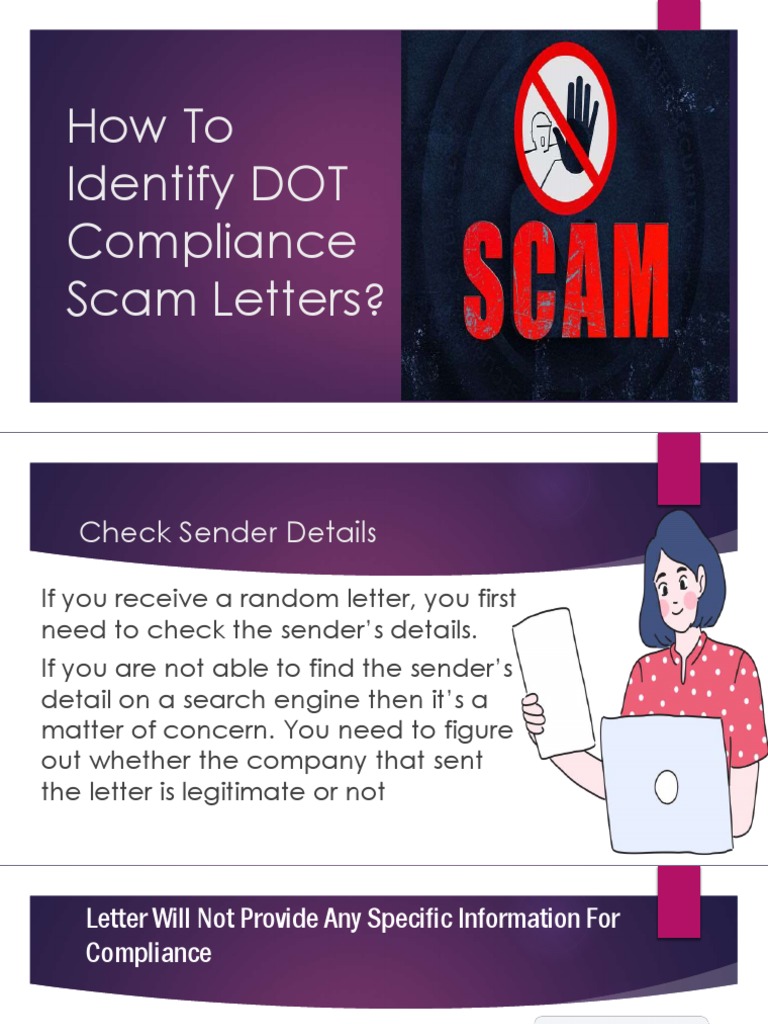 How To Identify DOT Compliance Scam Letters | PDF