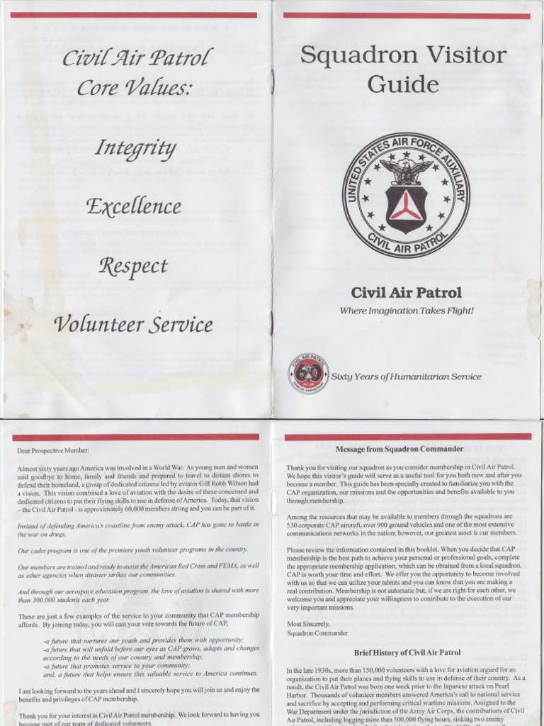 CAP Squadron Visitor Guide (2000) | PDF | Civil Air Patrol | United ...