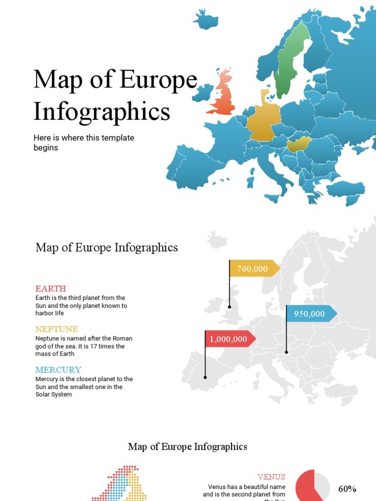 Map of Europe Infographics by Slidesgo | PDF | Planets | Saturn
