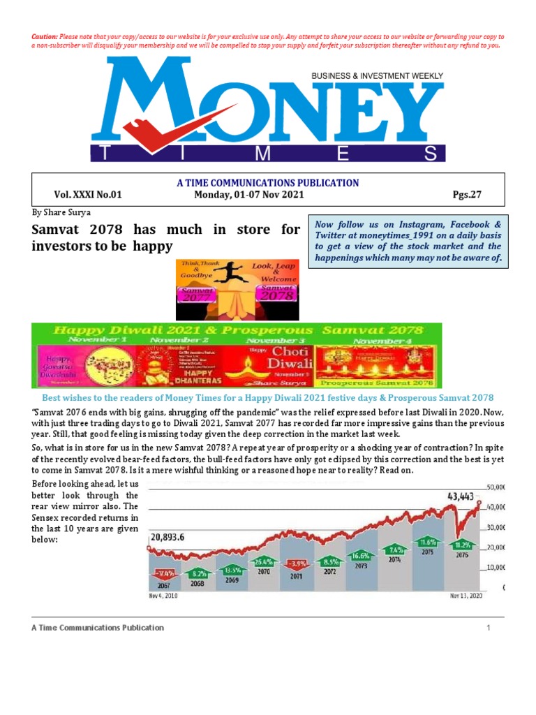 Money Times | PDF | Financial Markets | Investing