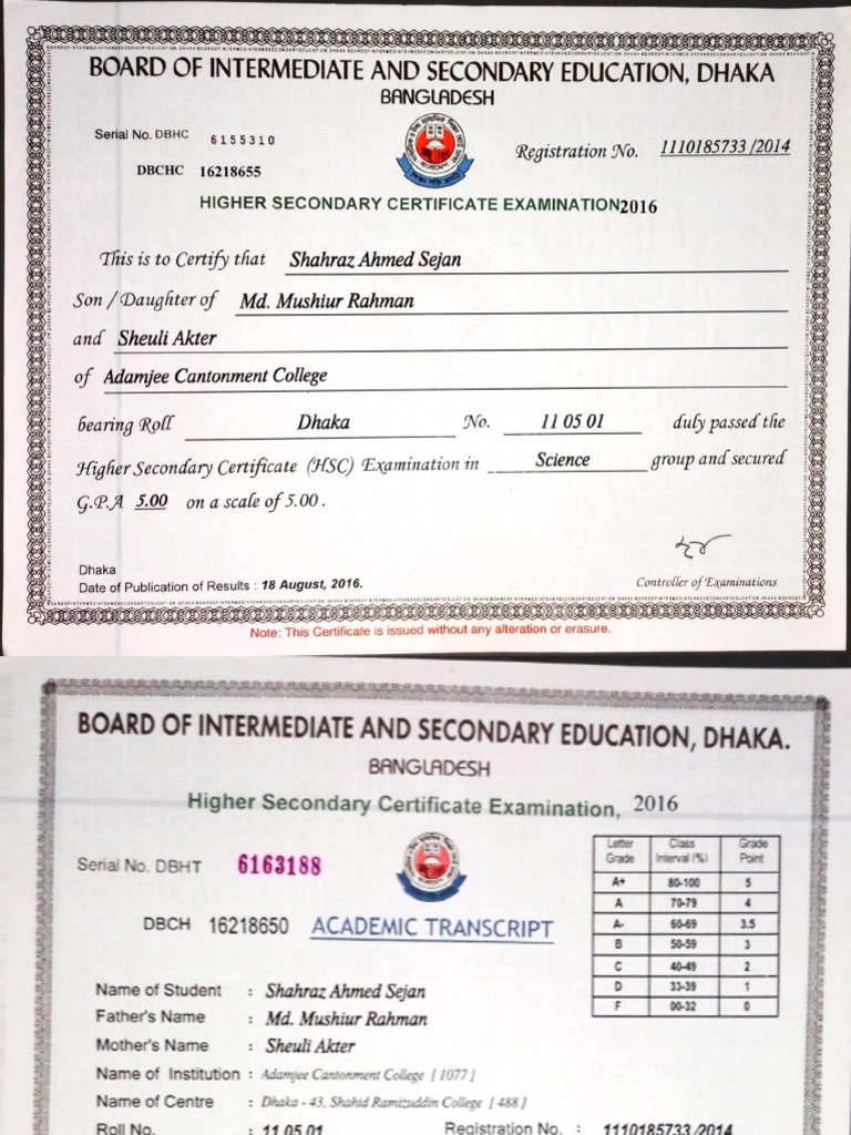 HSC and SSC Documents | PDF | Dhaka | World Politics