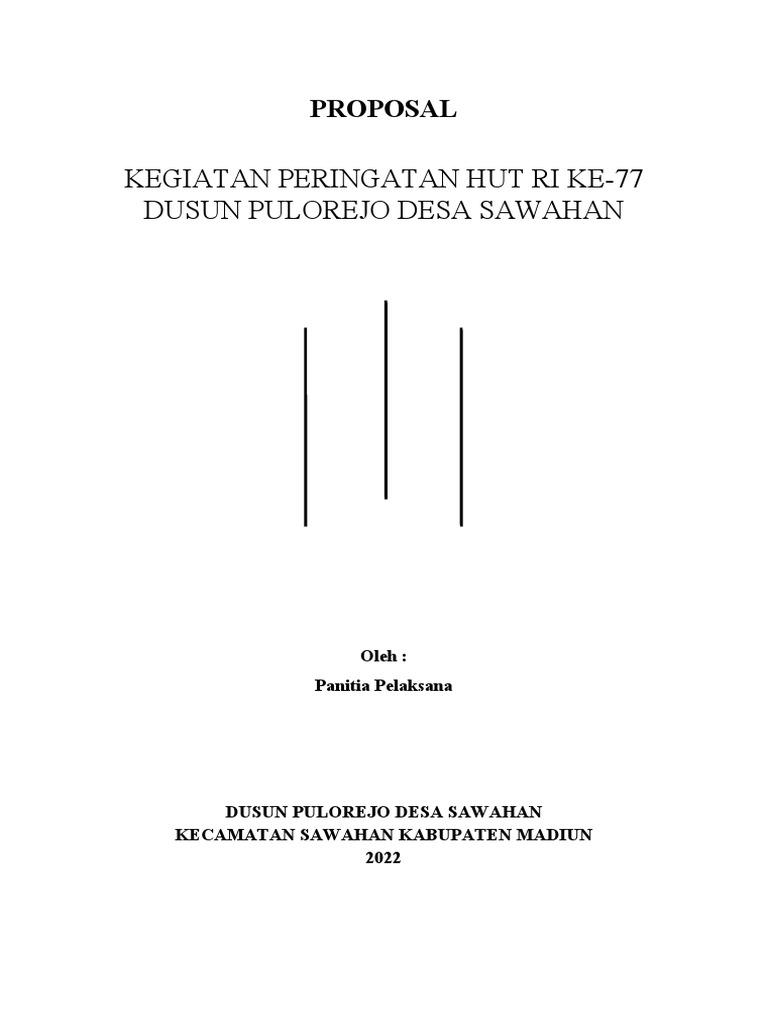 Proposal 17 Agustus PRJ | PDF