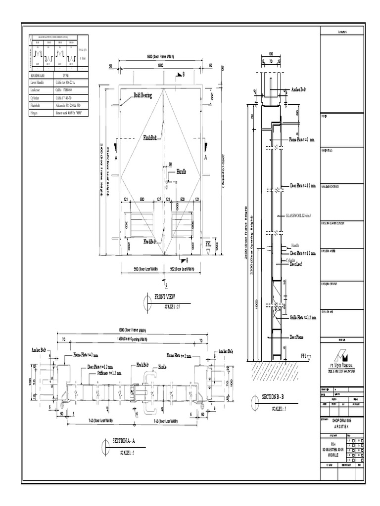PB 4 DSD With Grille | Download Free PDF | Door | Components