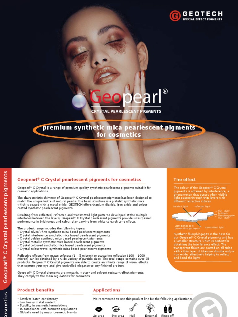 Geotech Brochure Cosmetics Geopearl c Crystal Rev3 | PDF | Titanium ...