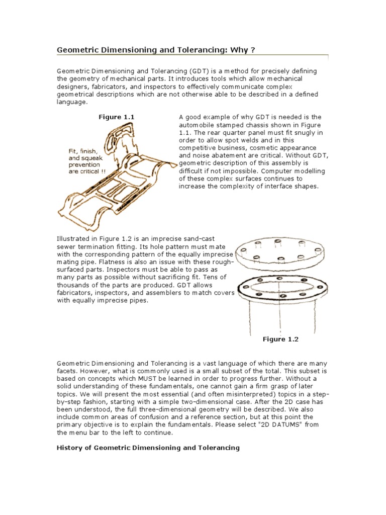 Geometric Dimension Ing and Tolerancing (Efunda) | PDF | Engineering Tolerance | Geometry