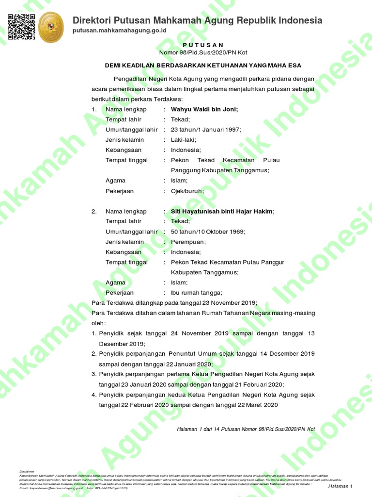 Putusan Tppo Anak | PDF