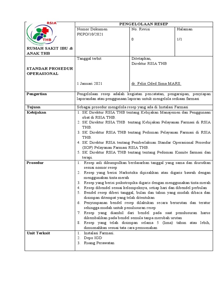 Pengelolaan Resep | PDF | Pengembangan Diri