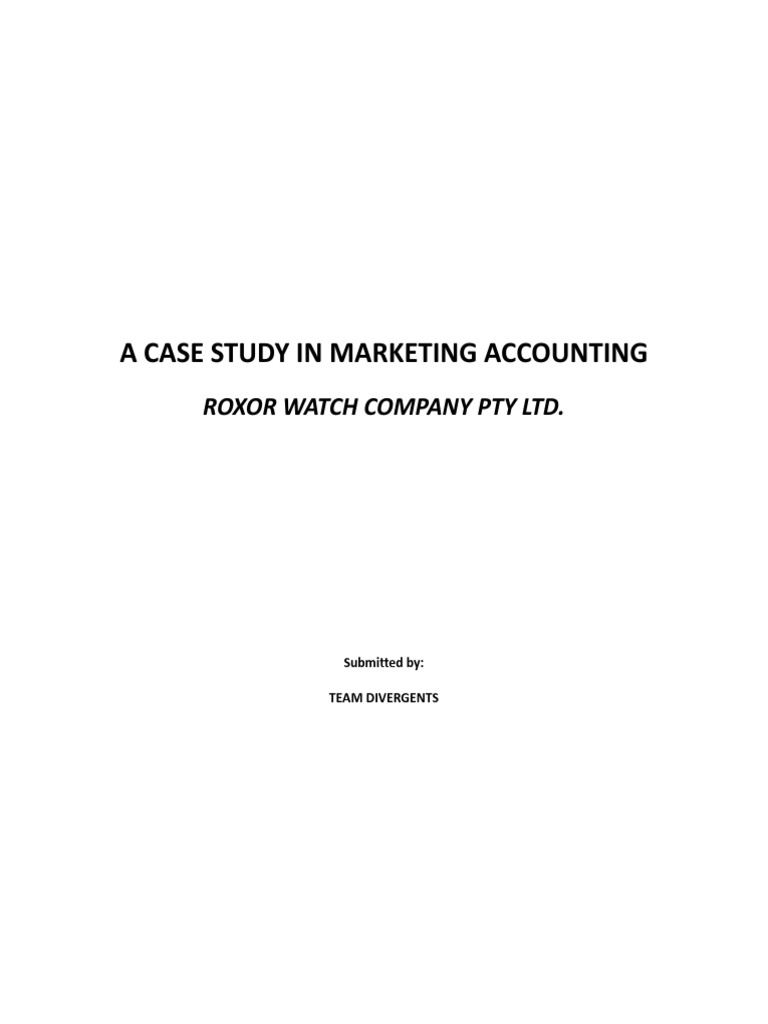 Roxor Group Marketing Strategy Analysis | PDF | Marginal Cost ...