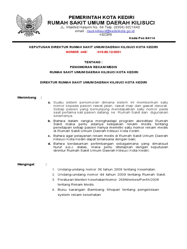 SK Penomoran RM | PDF