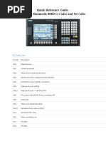 G AND M Codes For Fanuc 1663320700012 | PDF | Numerical Control | Tools