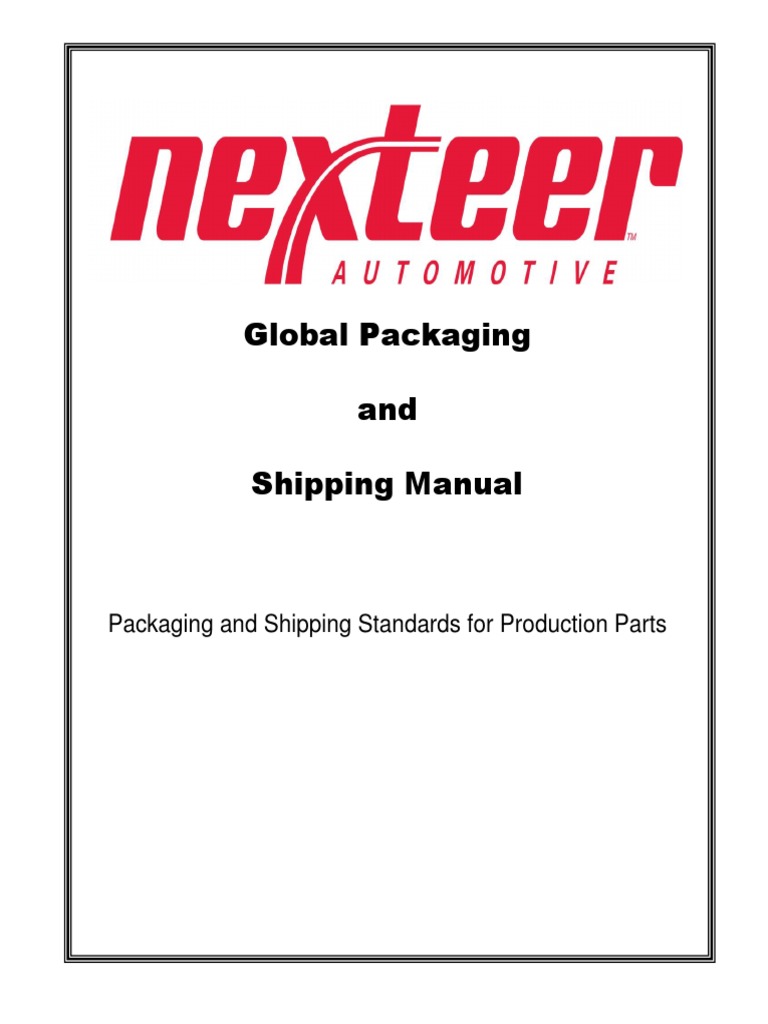 Global Packaging and Shipping Manual | PDF | Packaging And Labeling ...