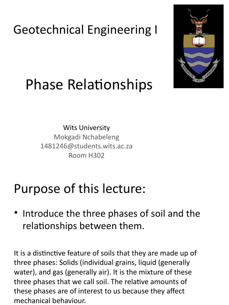 Geotechnical Engineering I: Phase Relationships | PDF | Density | Phase ...