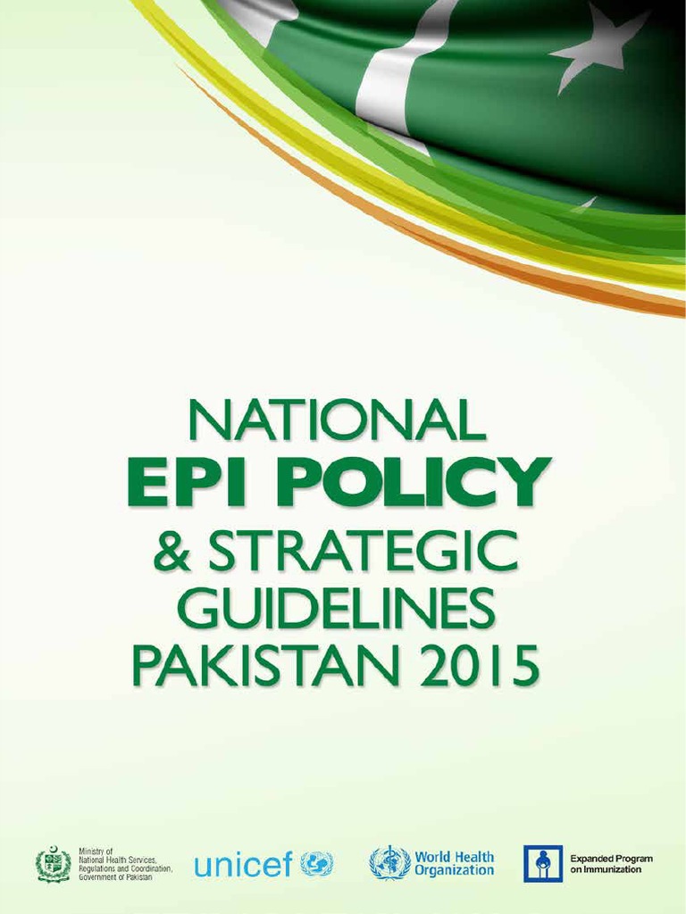 National EPI Policy & Strategic Guidelines Pakistan 2015 | PDF ...
