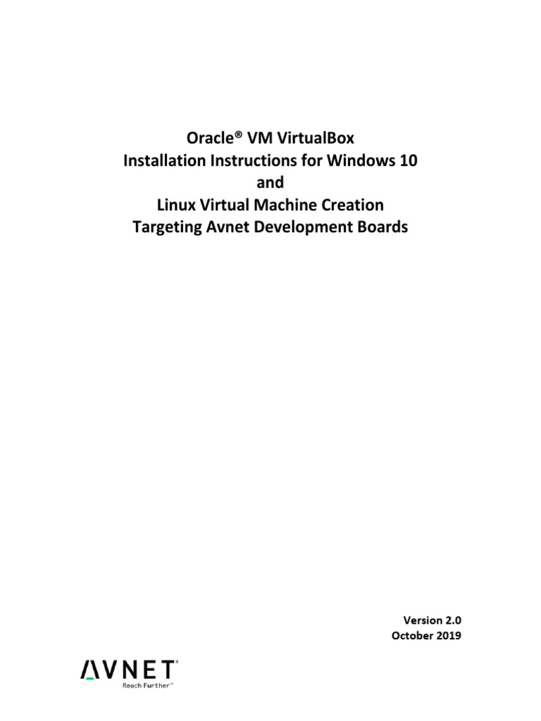 L2.1 VirtualBox - Installation - Guide - 2019 - 1 | PDF | Virtual Machine | Virtualization