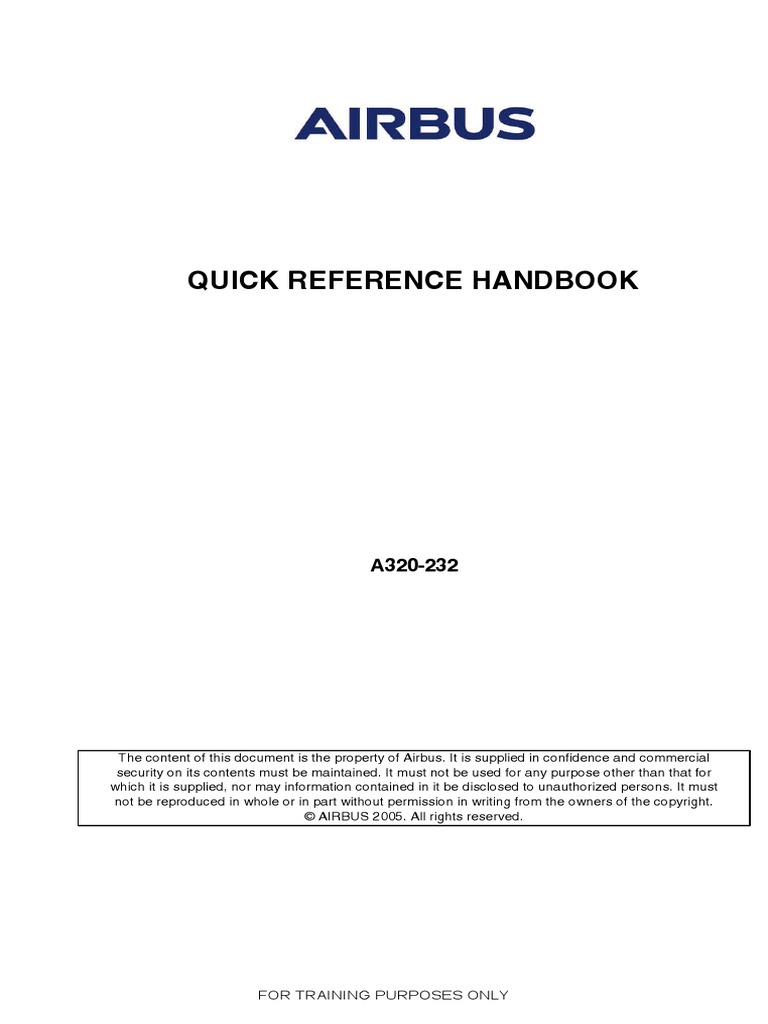QRH Nov 2021 | PDF | Aerospace | Airbus