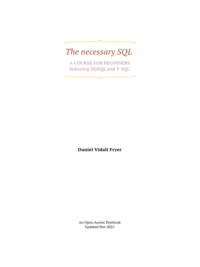 SQL_for_beginners | PDF | Databases | Relational Model