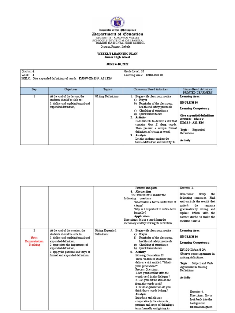 Expanded Definitions of Words | PDF | Definition | Word