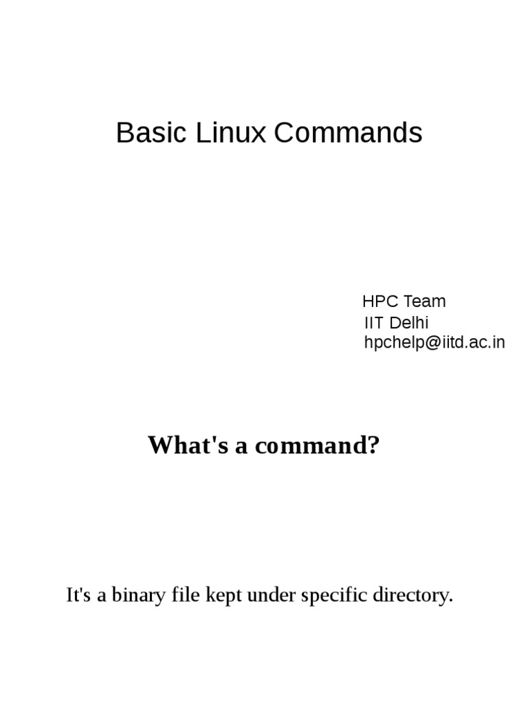 Basic Linux Commands | Download Free PDF | Computer File | Computing