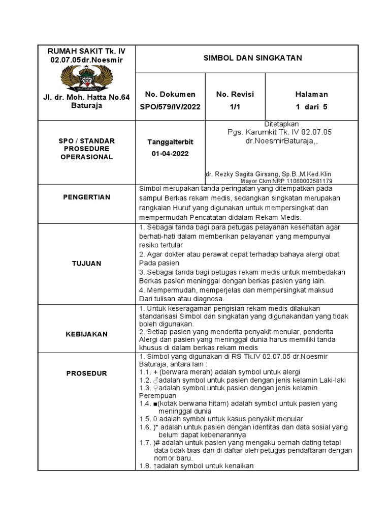 A) - SOP SIMBOL SDH | PDF