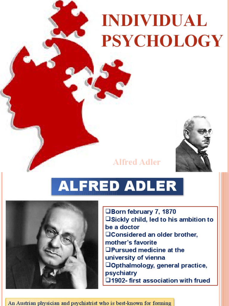 Individual Psychology | PDF | Id | Psychotherapy