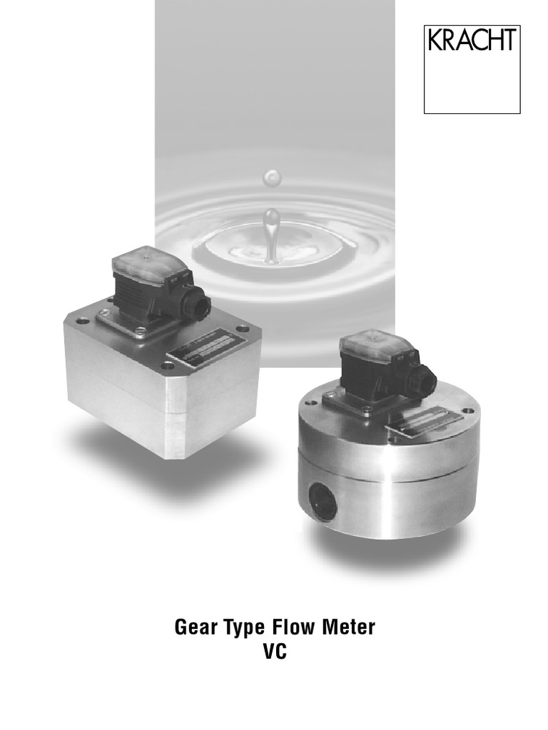 Gear Type Flow Meter Overview | PDF | Flow Measurement | Bearing ...
