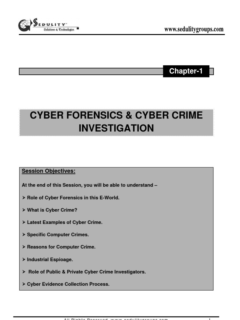 Understanding Cyber Crime and Forensics | PDF | Malware | Denial Of ...