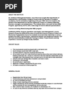 Gully Cricket 2023 - Rules and Regulations | PDF | Cricket | Bowling ...