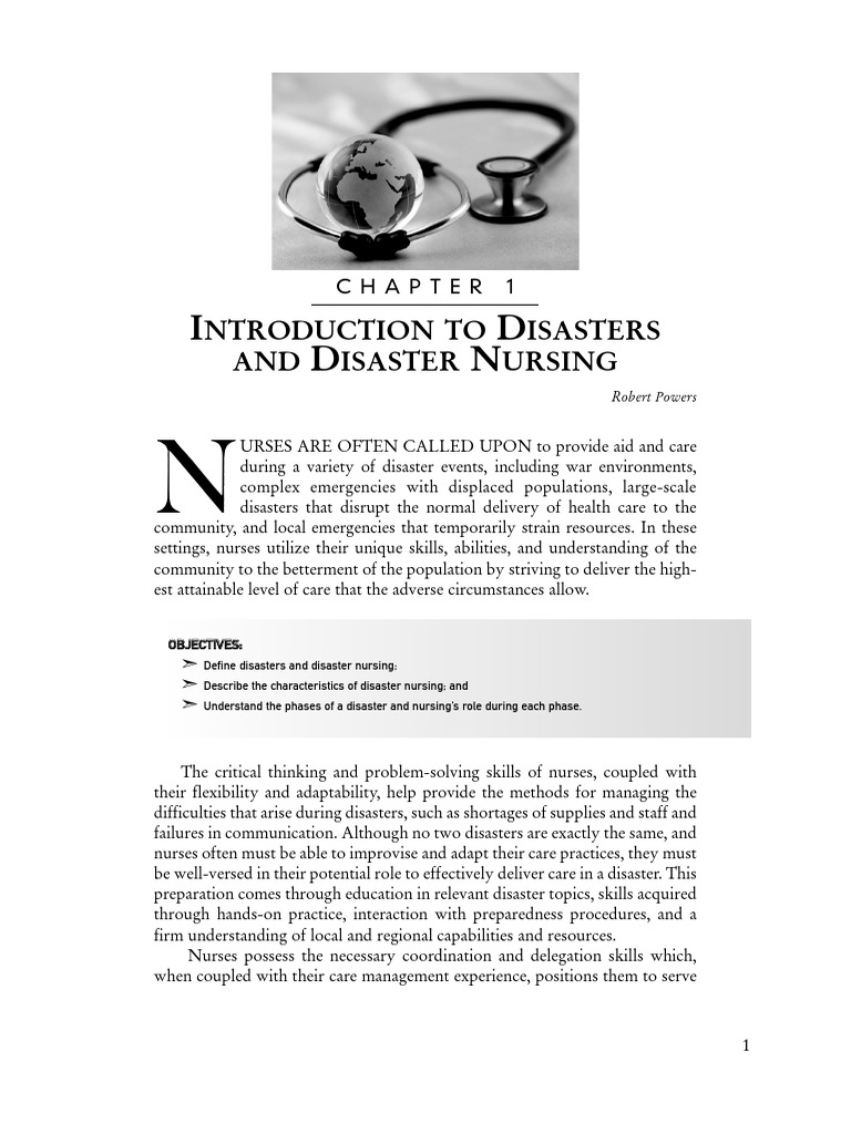 Introduction to Disaster Nursing | PDF | Nursing | Health Care