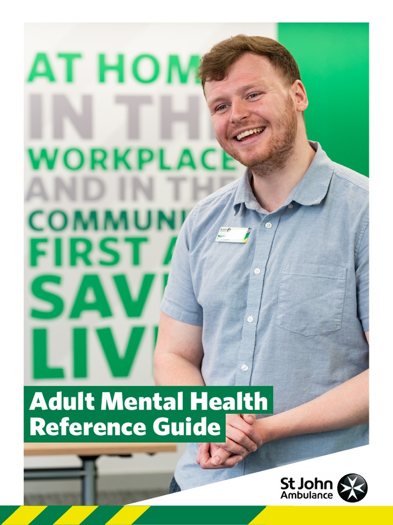 Adult Mental Health Reference Guide r70000v2 | PDF | Mental Disorder ...