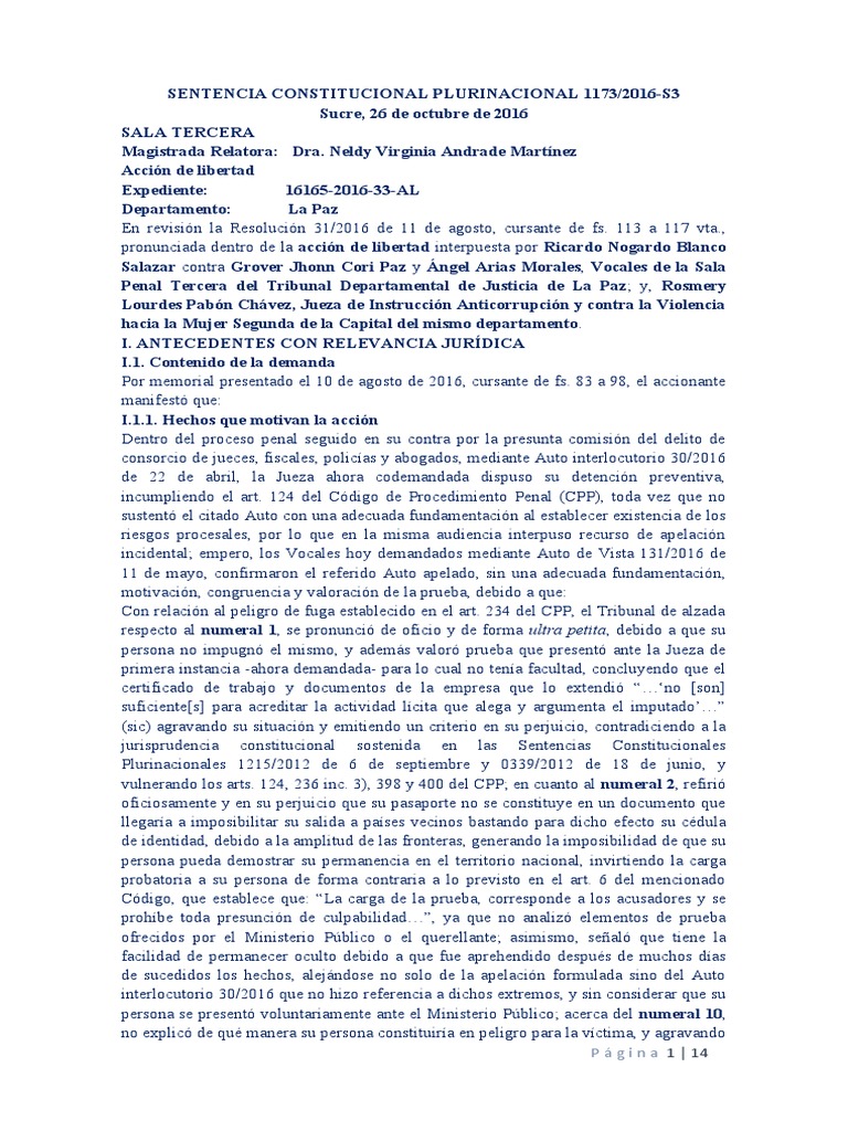 SCP 1173 2016 S3 Influir Negativamente Sobre Los Participes | PDF ...