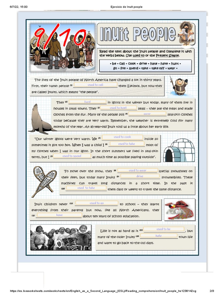 Ejercicio de Inuit People | PDF