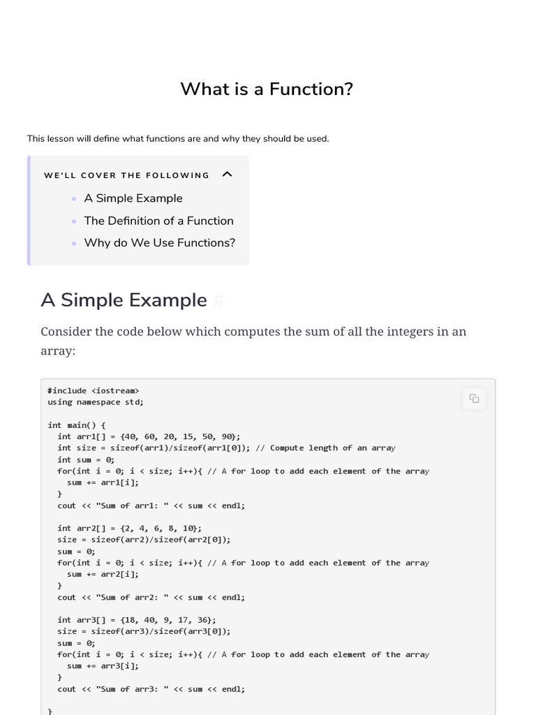 5 What Is A Function | PDF | Integer (Computer Science) | Computer ...