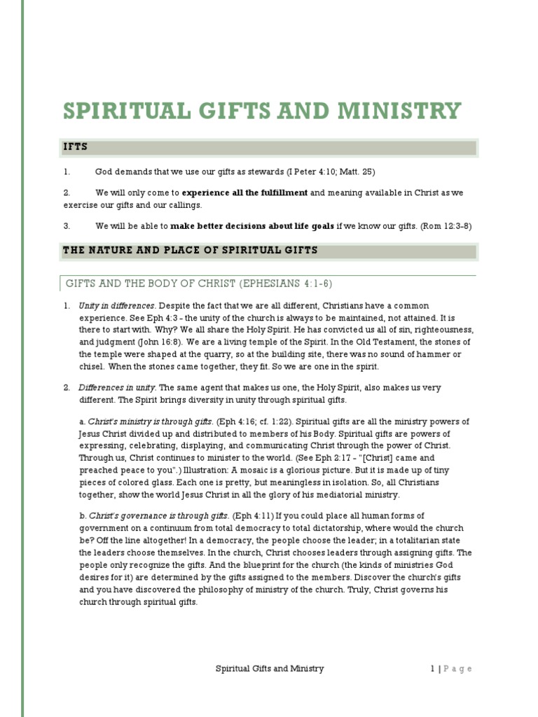 Discovering Your Spiritual Gifts: A Guide to Understanding and ...
