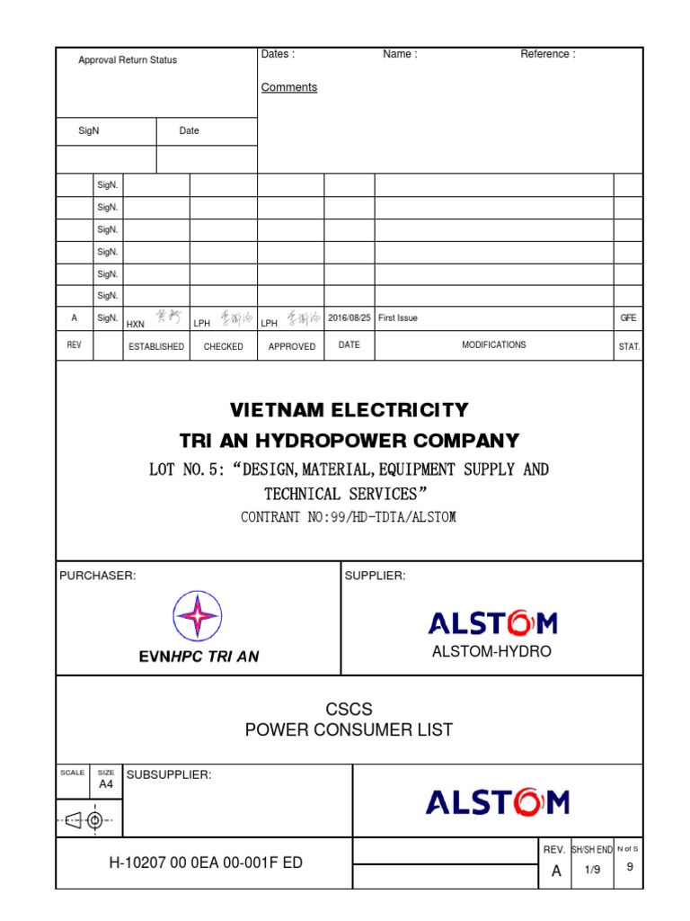 H-10207 00 0ea00-001f Ed-Cscs Power Consumer List - A | PDF | Electric ...