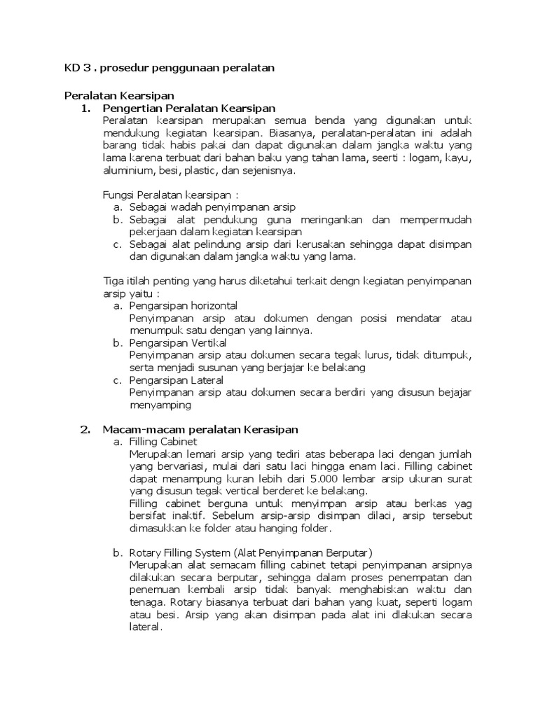 Sistem Penyimpanan Rotary dalam Kearsipan | PDF | Kajian Bahasa Asing ...