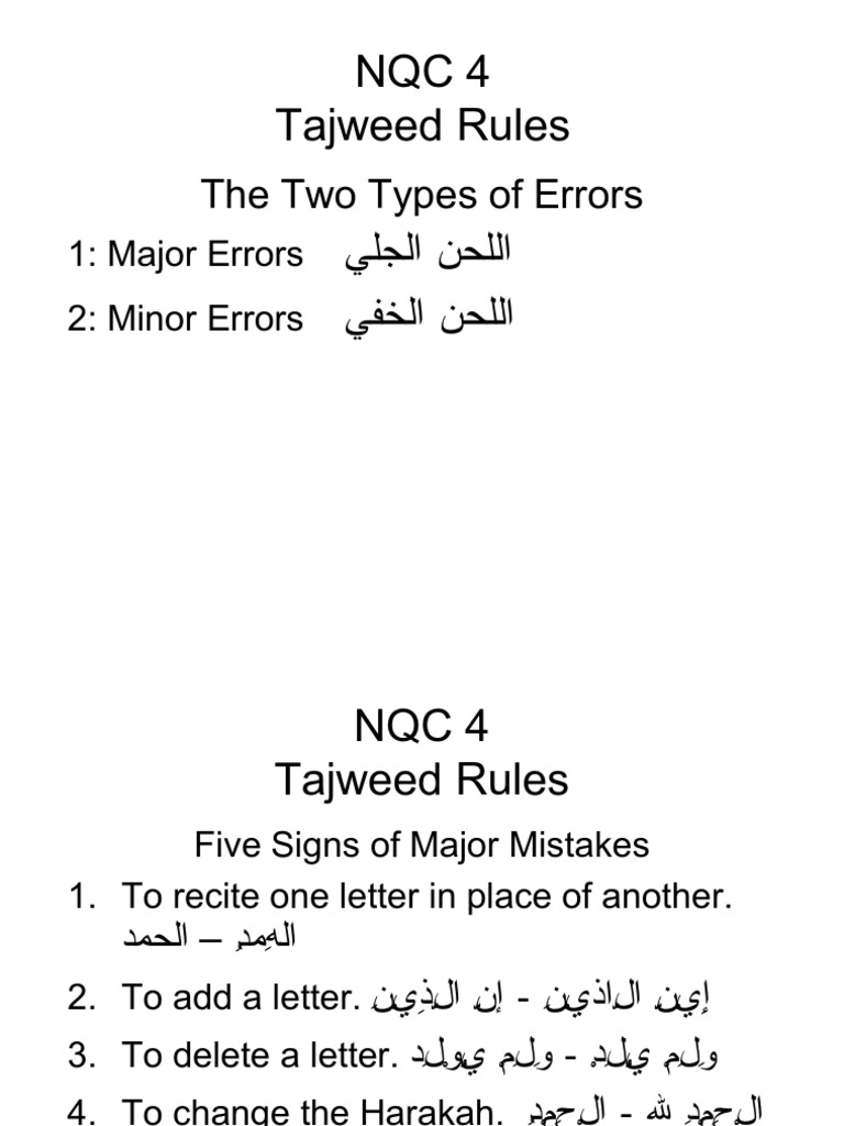 Tajweed Rules