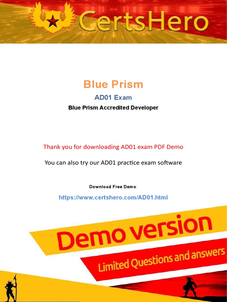 Blue Prism: AD01 Exam | PDF | Test (Assessment) | Control Flow