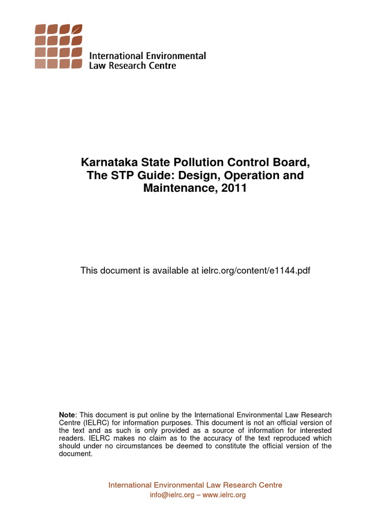 The STP Guide | PDF | Sewage Treatment | Water