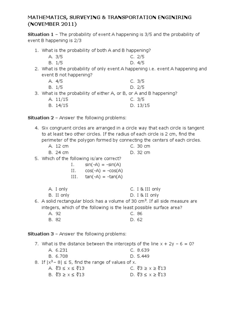 Civil-Engineering-Reviewer-NOV 2011 | PDF | Bending | Beam (Structure)