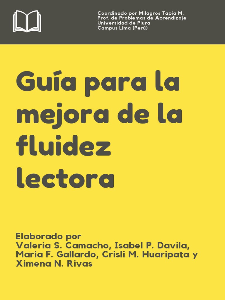 Guia Fluidez Lectora 1 | PDF | Lingüística | Escritura