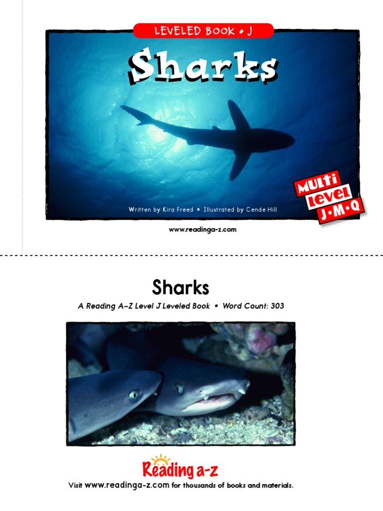 Sharks: Leveled Book - J | PDF | Sharks | Fin