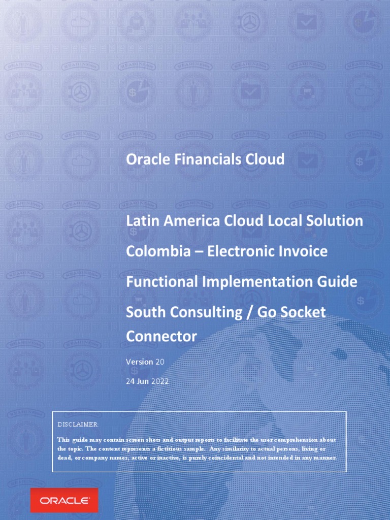 Guide Lacls Colombia Electronic Invoice | PDF | Cloud Computing | Invoice
