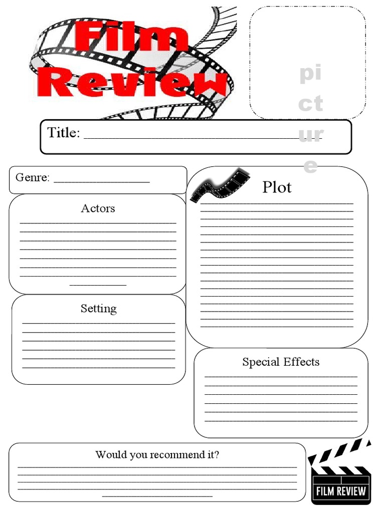 Film Review Worksheet | PDF