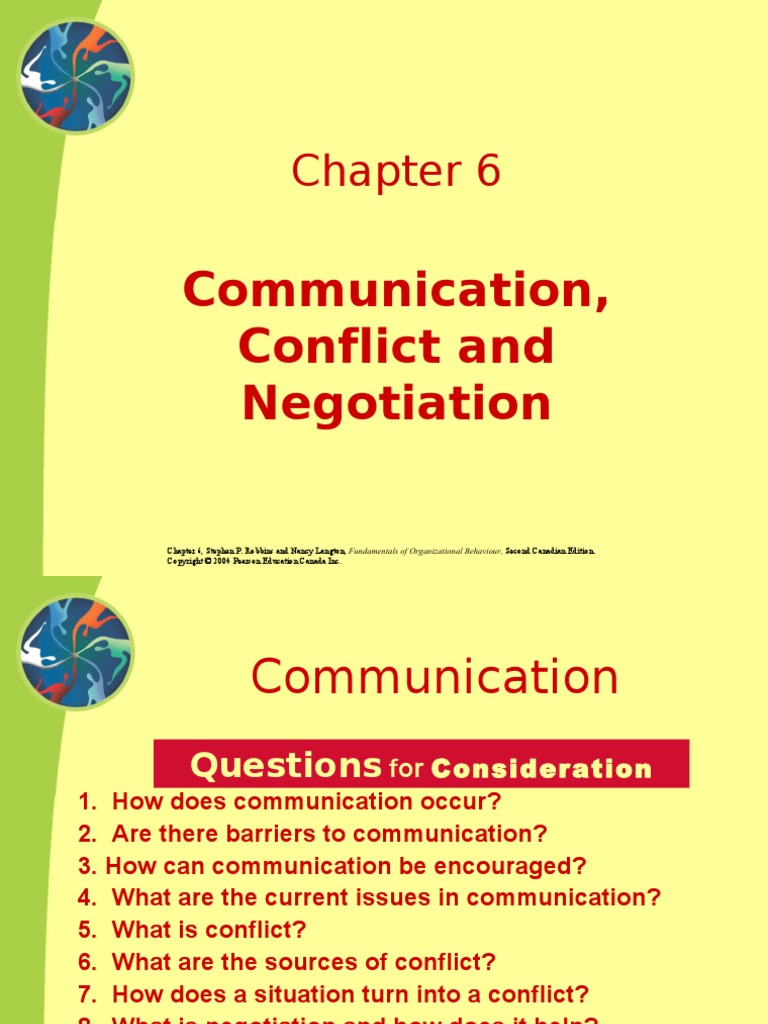 Chapter 6-Communication & Conflict | PDF | Bargaining | Negotiation
