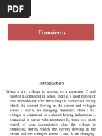 Module-2 (DC Transients) : Introduction of C and L RL Transient RC Transient RLC Transient | PDF