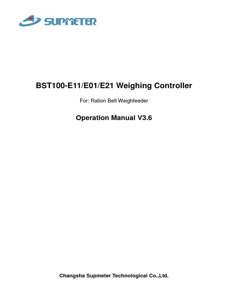 BST100-E11 (E01-E21) (Ration Belt Weighfeeder) Weighing Controller ...
