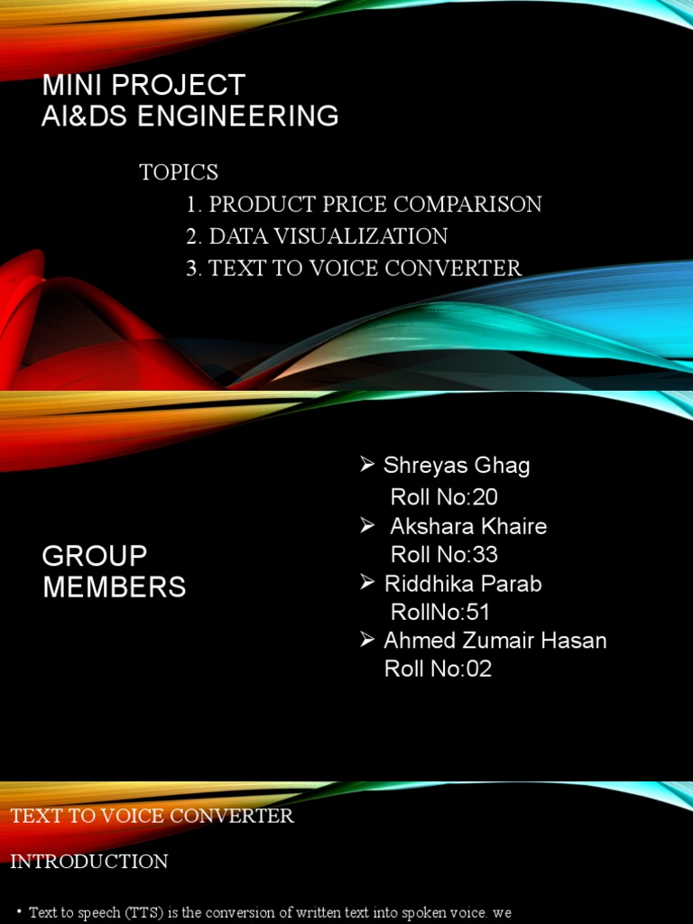 Mini Project Ai&Ds Engineering: Topics 1. Product Price Comparison 2 ...