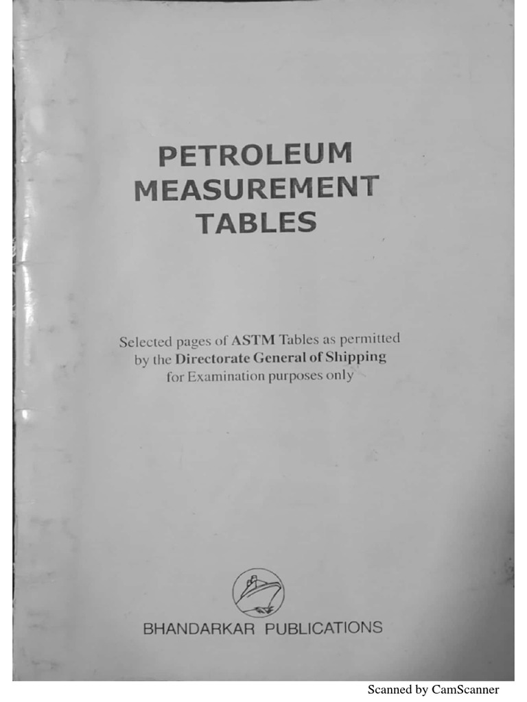 Petroleum Measurement Selected Pages ASTM Tables | PDF | Density | Litre