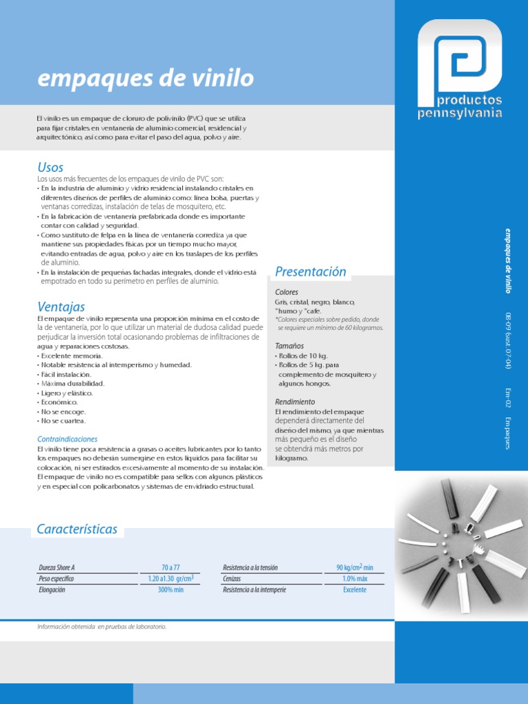 Vinilos | PDF | Cloruro de polivinilo | Aluminio