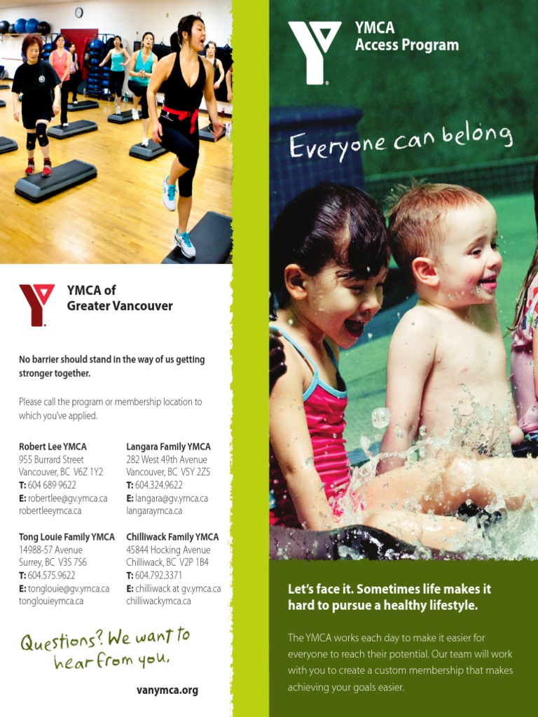 YMCA_Access PDF Fillable | PDF | Payments | Paycheck